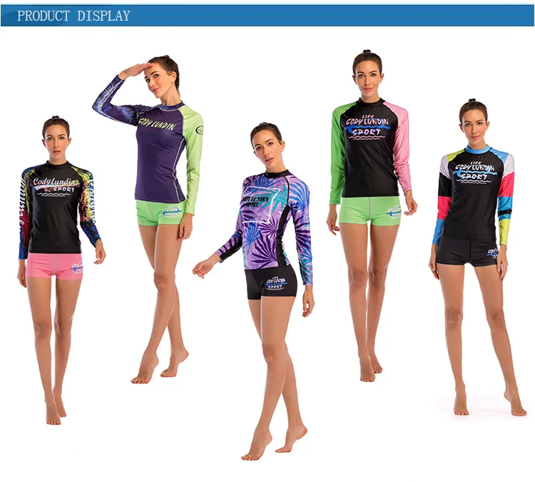 Sublimated Printing Custom Colored Wetsuits Womens Custom Logo Printed ...