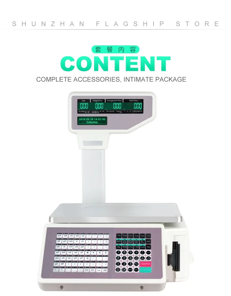 NVK 30kg TM-A Series Barcode Label Printing Scales