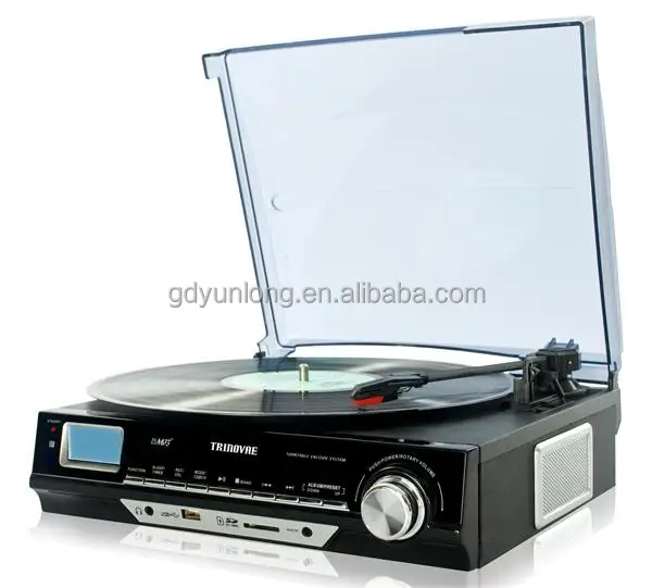 Retro Mini Record Player With Sd Usn Fm Function - Buy Record Player ...