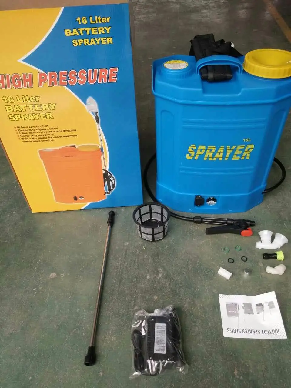 20 Litres Pressure Cordless Battery Rechargeable Weed Sprayer Weed ...