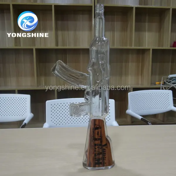 Ak-47 Gun Shaped Glass Bottle - Buy Gun Shaped Bottle,Glass Bottle Gun ...