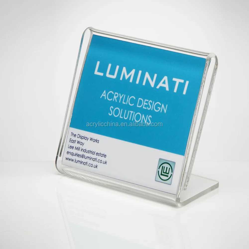 Clear Acrylic Price Display Stand,Shop L Shaped Price Tag/price Label ...