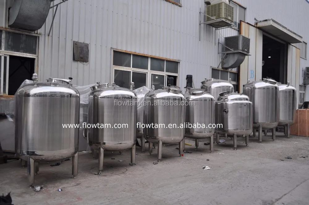 Horizontal de acero inoxidable tanque de almacenamiento de agua-Equipo ...