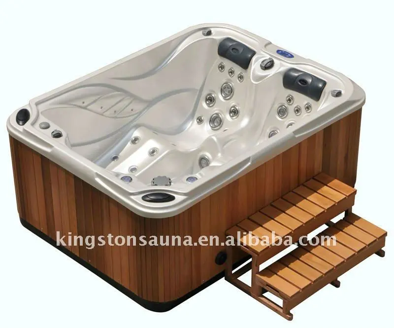 Mini Hot Tub - 2 Person Indoor Spa with Massage & LED Lights