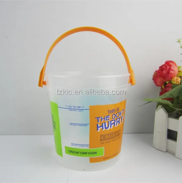 14oz Plastic Mini Donut Bucket With Handle - Buy Mini Donut Bucket With ...