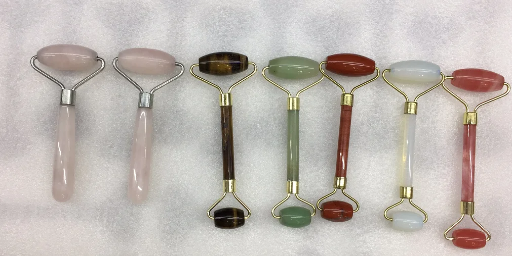 Natural Gemstone Massage Tool Facial Beauty Massager Chinese Nepherite ...