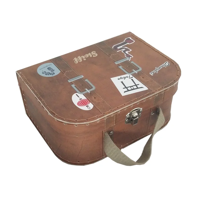 Retro Style Children Cardboard Suitcase for Books, Toys, Stationery ...