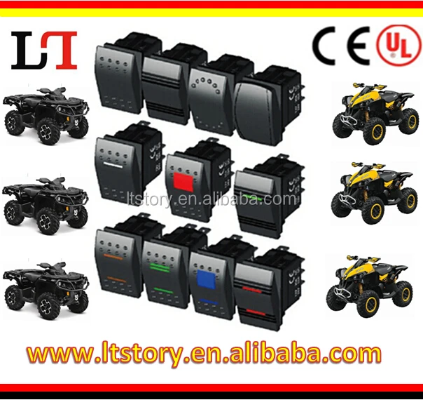 Waterproof Led Dpdt/spst/ Dpst/ Stdp Rocker Switch - Buy Waterproof Led ...