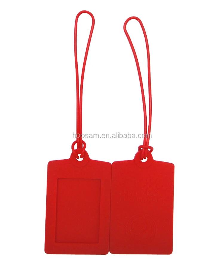 Durable Silicone Luggage Tag With Rewritable Card/silicone Luggage Tag ...