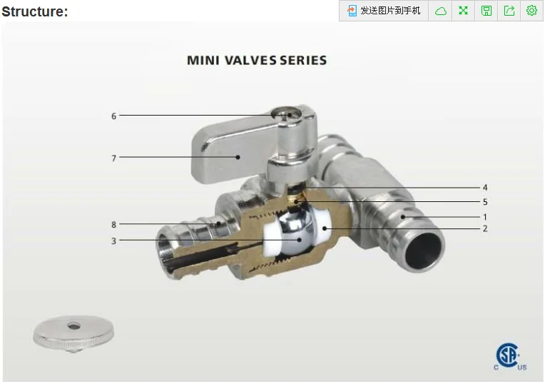 3 Way Tee Mini Brass Ball Valve Pex And Pex And Pex With Csa ...