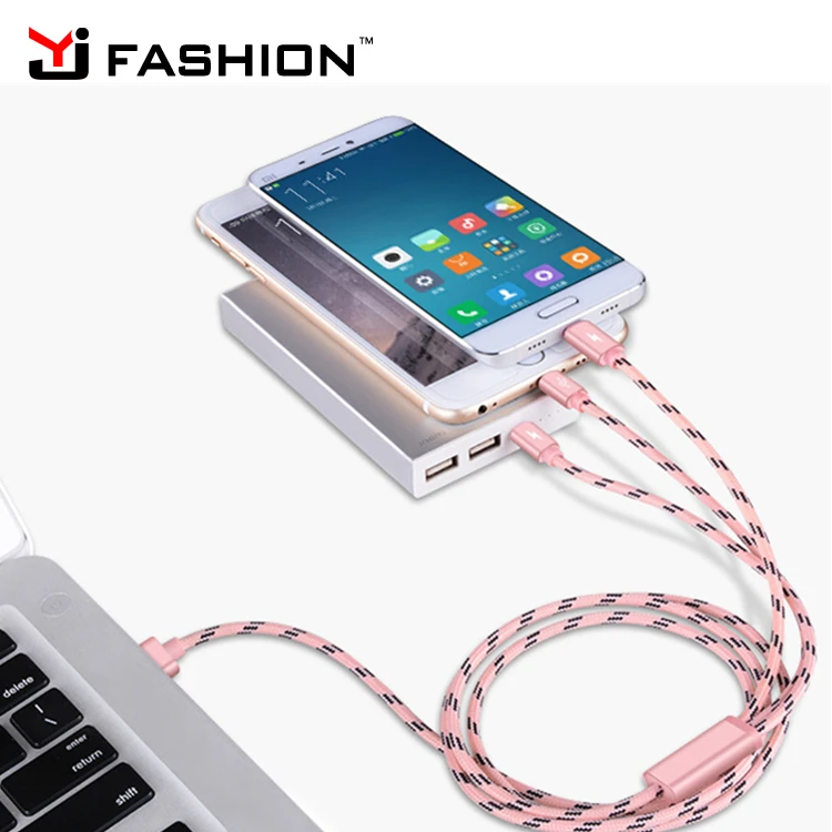 Micro Usb Cables 3 In 1 Usb Type C Cable For Iphone 6 7 8 10 11 For ...