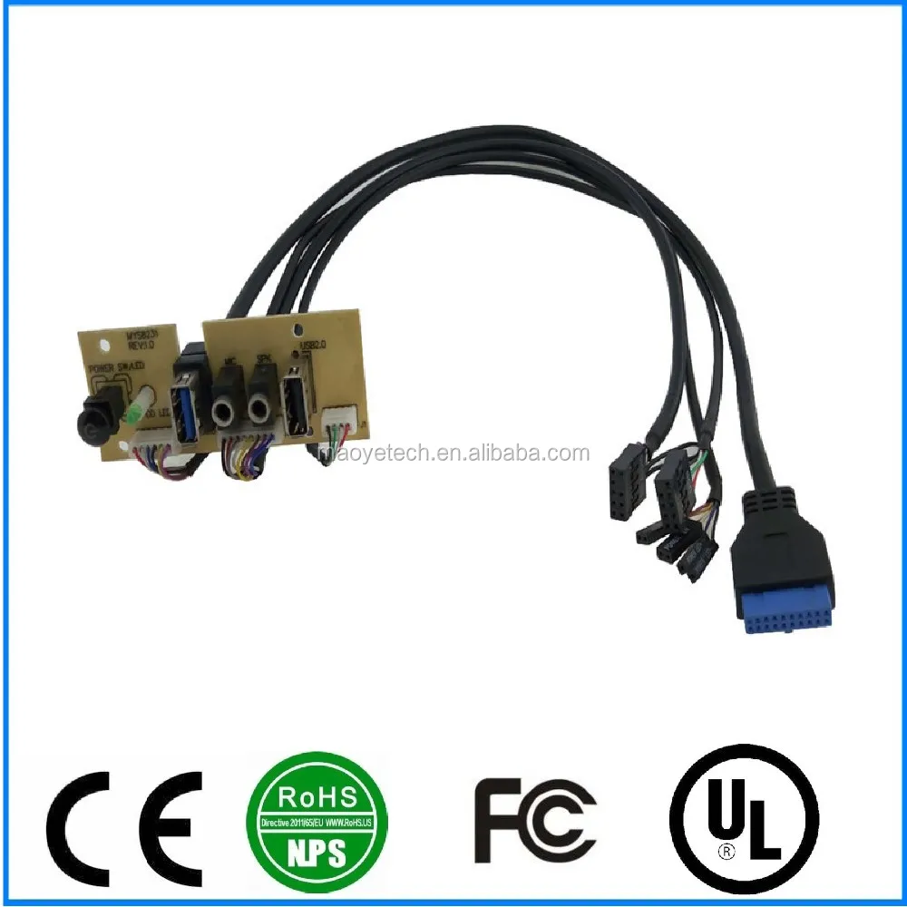 Computer Case Front Panel Usb2.0 Usb3.0 Led Switch Power Switch Hd ...