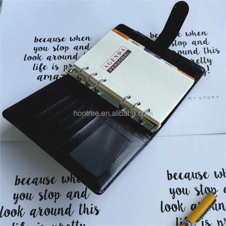 Business Notebook With 6 Metal Rings And Pen Set - Buy Business ...