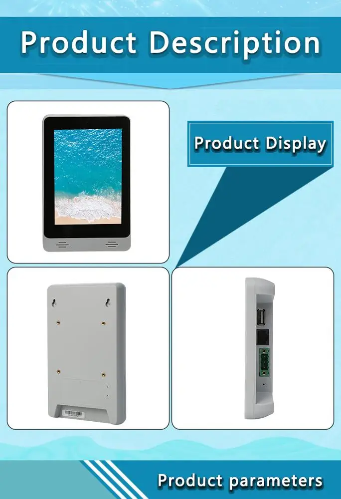 Wall Mounted 7 Inch Android 6.0 Tablet With Rj45 Port Built-in For ...