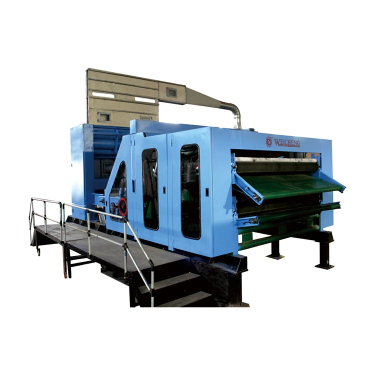 New Process Weicheng Non Woven Polyster Fiber Carding Machinery-single ...
