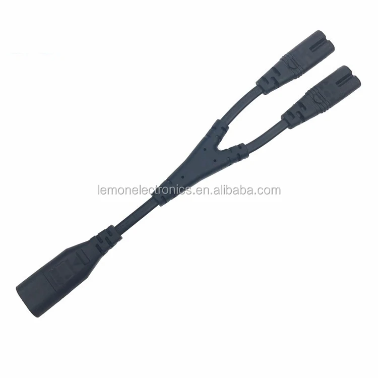 Iec C7 To C8 Plug Y Splitter Ac Power Cord - Buy C7 To C8 Y Splitter,Y ...