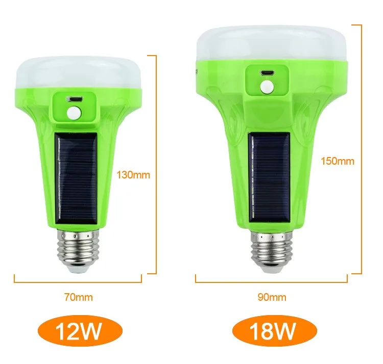 Rechargeable 18650 Battery Emergency Solar Led Torch Light Bulb - Buy ...