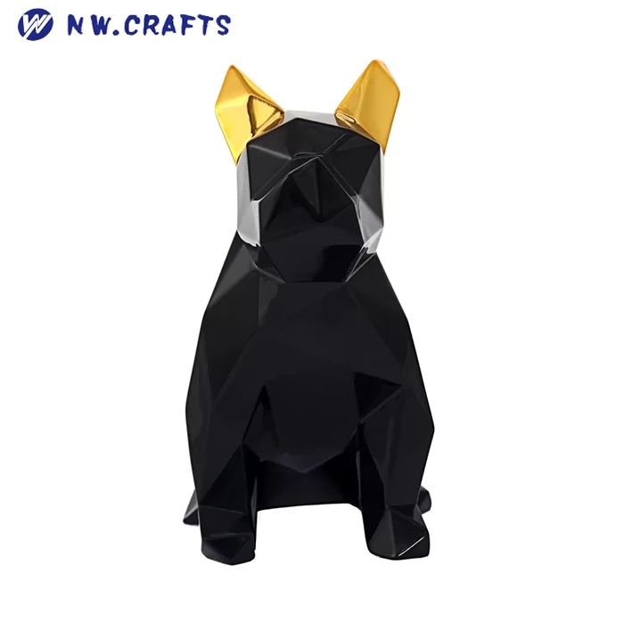 Modern Resin Sculpture Abstract Cat Statue Minimal Art Simple Life Home ...