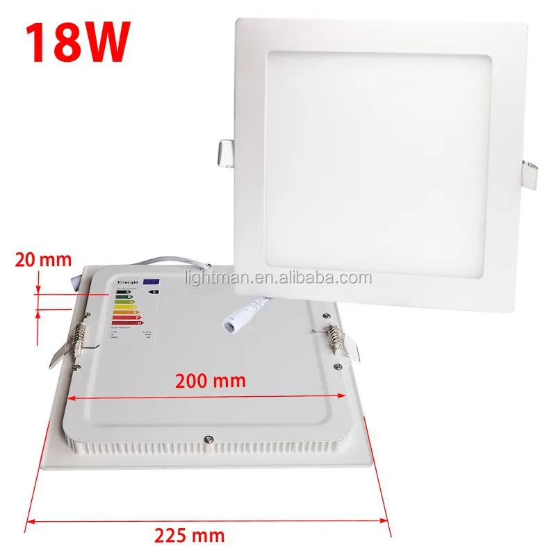 Ultra Slim 12w 36w 170mm Recessed Round Led Panel Ceiling Light 600mm ...