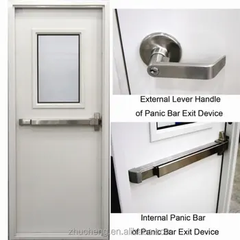 Emergency Exit Fire Door With Push Bar - Buy Emergency Exit Door With ...