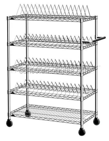 Esd Smt Reel Storage Cart with 3", 4", 5" Wheels - Stainless Steel ...