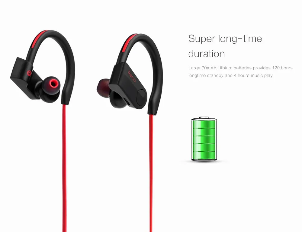 Recci Hd Sound Wireless Earphone,Stereo Sport 4.1 Bluetooth Earphone,In ...