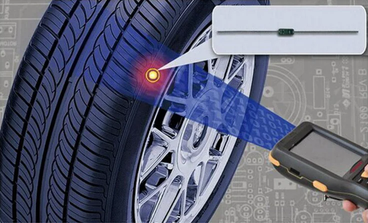 860-960mhz RFID UHF Spring Implantable Tire Tag for Vehicle Management