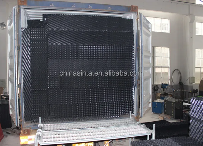 PVC Cooling Tower Filler - Cross Fluted Film Fill Media, Made in China ...