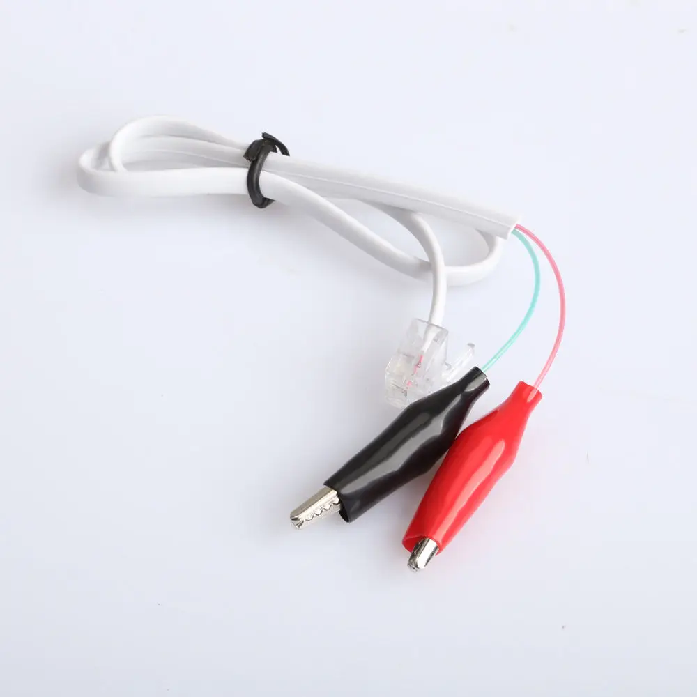 Home Phone Telephone Rj11 Plug Alligator Clip Test Tester Cable Wire ...