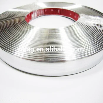 Flat Pvc Chrome Extrusion Moulding Trim Strip For Car And Article ...