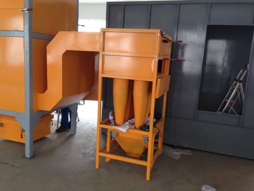 Self-cleaning Cyclone Automatic Powder Coating Spray Booth - Buy ...