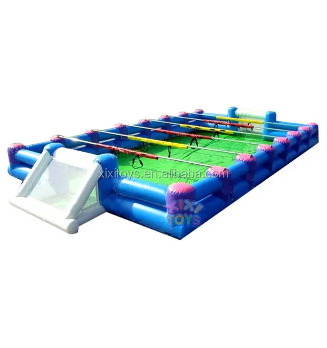 12*6m Custom Inflatable Human Foosball Field, Outdoor Kids Inflatable ...