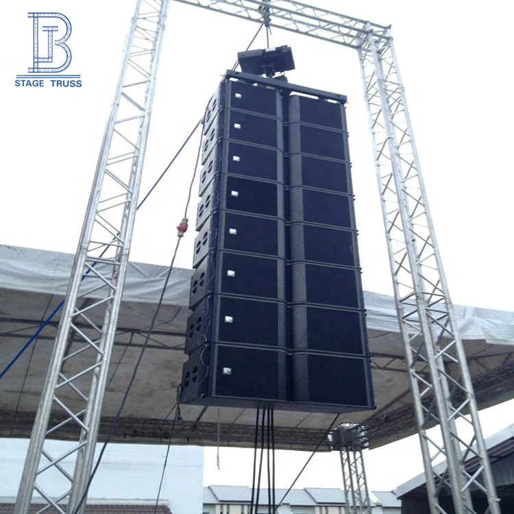 A Shape Line Array Truss Aluminum Ground Support Truss Audio Rack Truss System For Hanging ...
