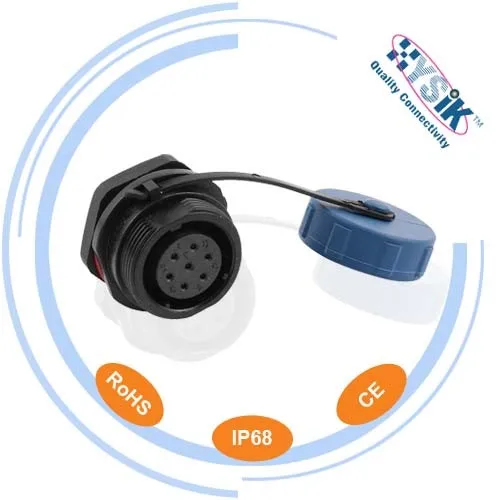 Professional Custom 7 Pin Pcb Solder Weipu Cable Connector Sp1712/p7 To ...