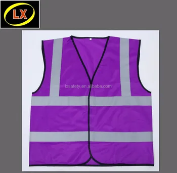 Purple High Visibility Reflective Safety Vest - Buy Safety Vest ...