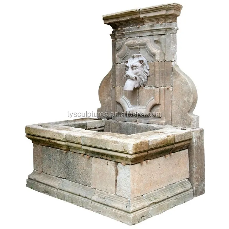Europe Garden Outdoor Stone Roman Medusa Head Water Fountain