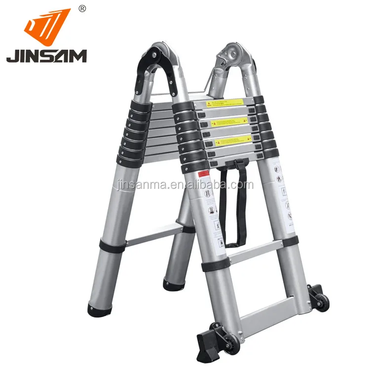 6m Telescopic Aluminium Multipurpose Double Folding Step Ladder - Buy ...