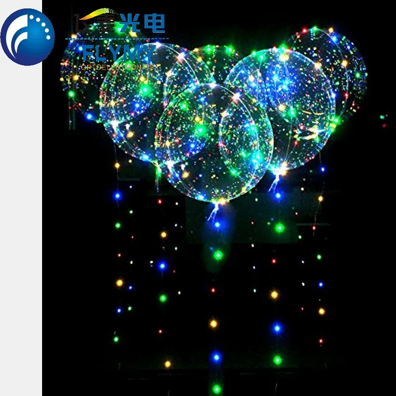 24inch 3 Meter Flashing Led String Mixed Colors Glowing Flashing Helium ...