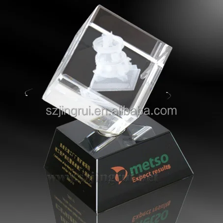 Inner Carving Photo Statue 3D Engraving Laser Crystal Craft Gifts