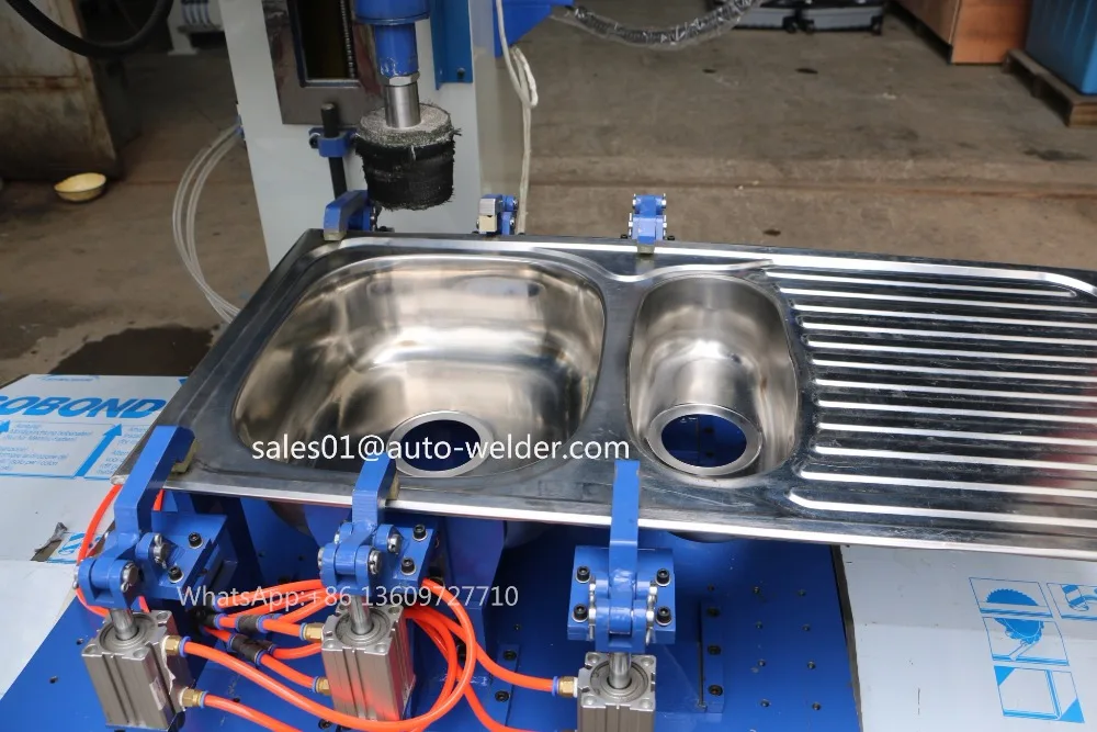 Automatic Cnc Stainless Steel Sink Inside Wall Polishing Machine - Buy ...