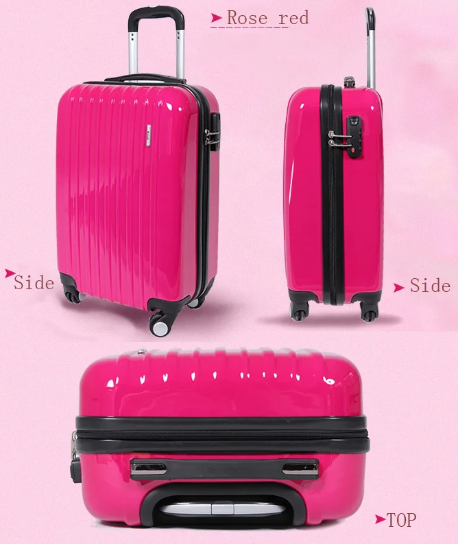 Noble Inner Trolley Hard Luggage Plastic Abs Pc Pp Luggage Travel Case ...