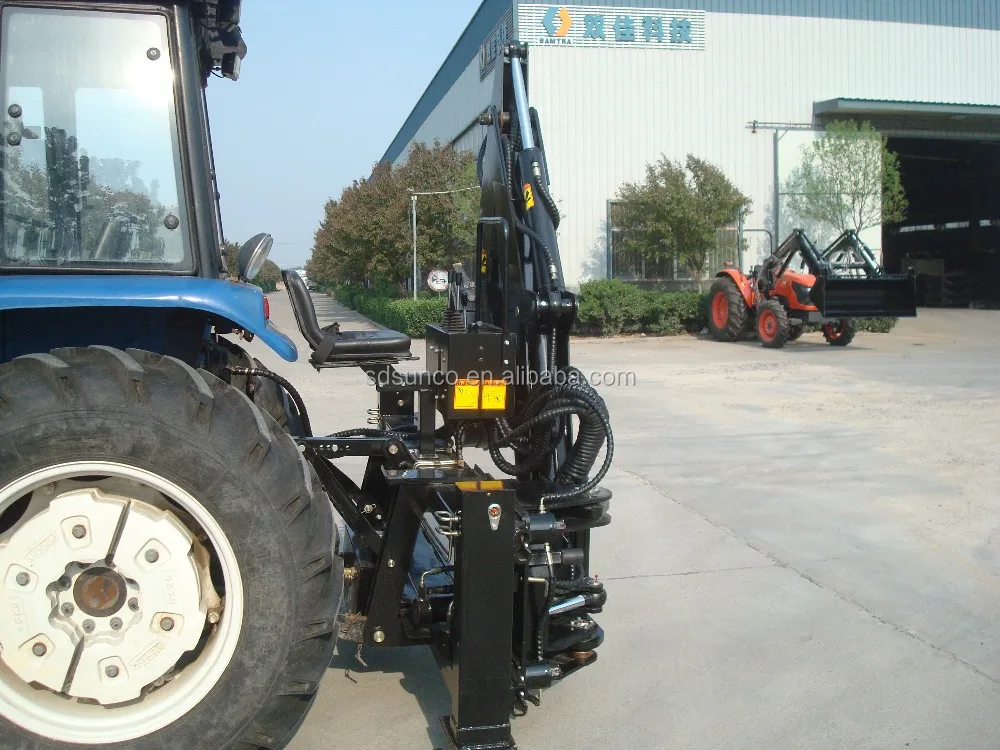 Tractor Mounted Rear Hydraulic Towable Backhoe Powered By Farm Tractor ...