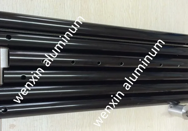 Black Powder Coated Aluminum Tubes - Durable & Versatile