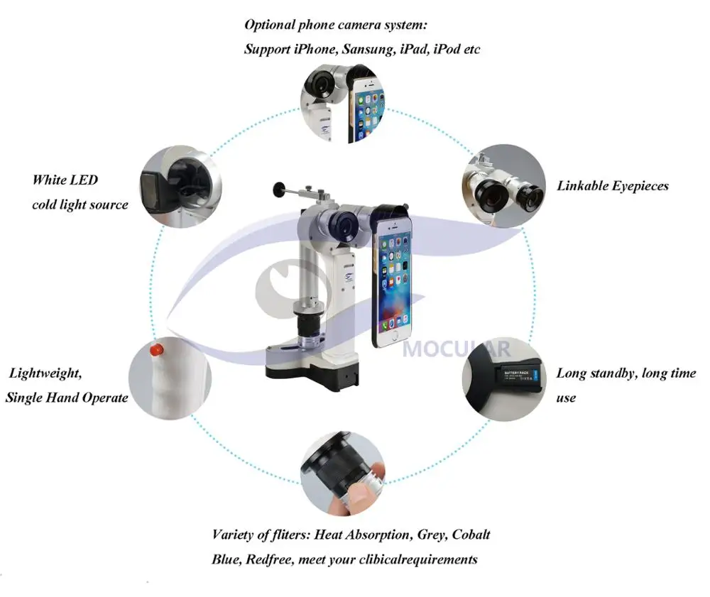 Brand New Multi-spot Slit Leth Adjustable Portable Hand Held Slit Lamp ...