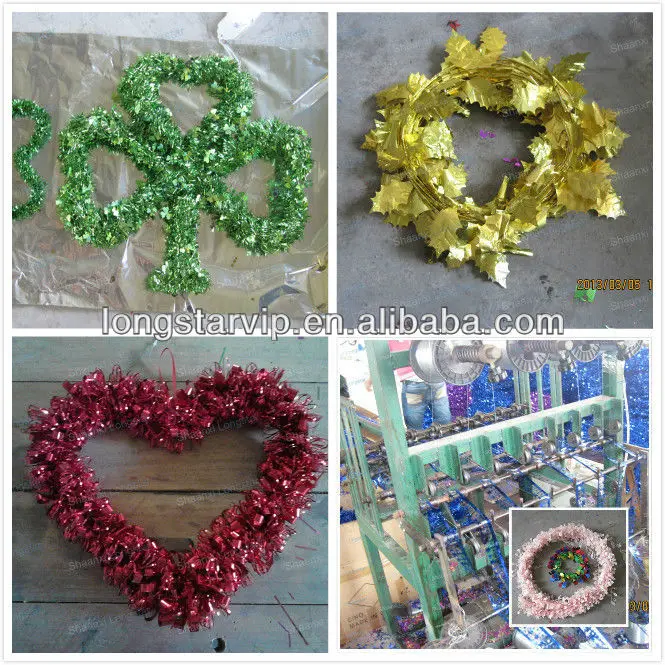 PET PVC Holiday Tinsel Garland Making Machine - Longstar