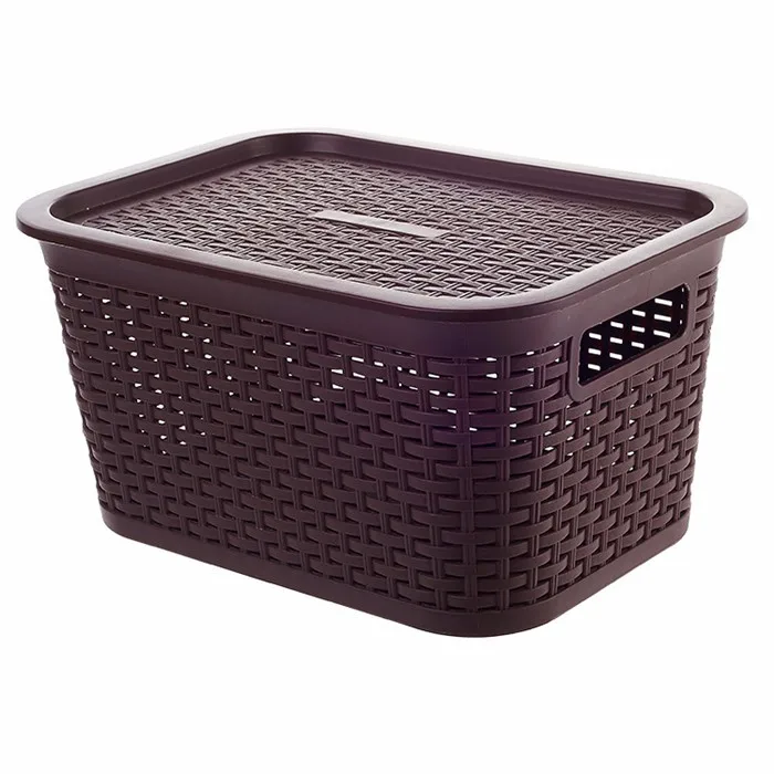 New Design Hot Sale New Trendy Storage Basket With Lid And Handle ...