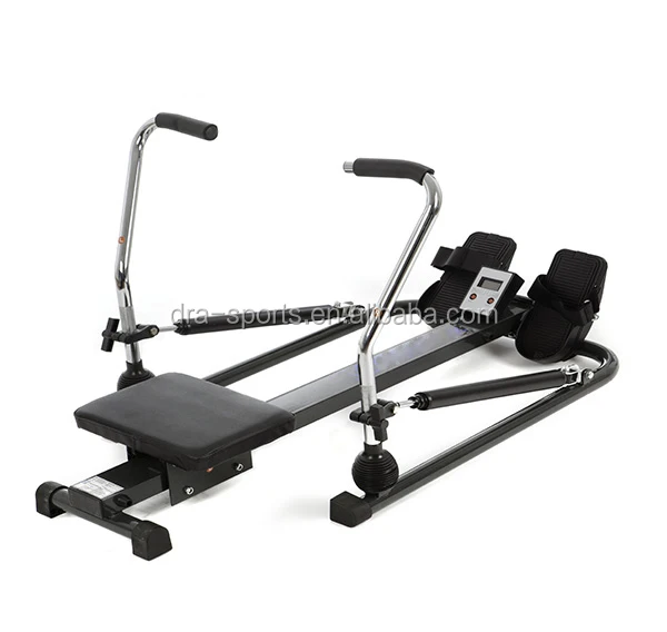 Dual Hydraulic Rowing Machine Rower Workout Fitness Gym Home Exercise ...