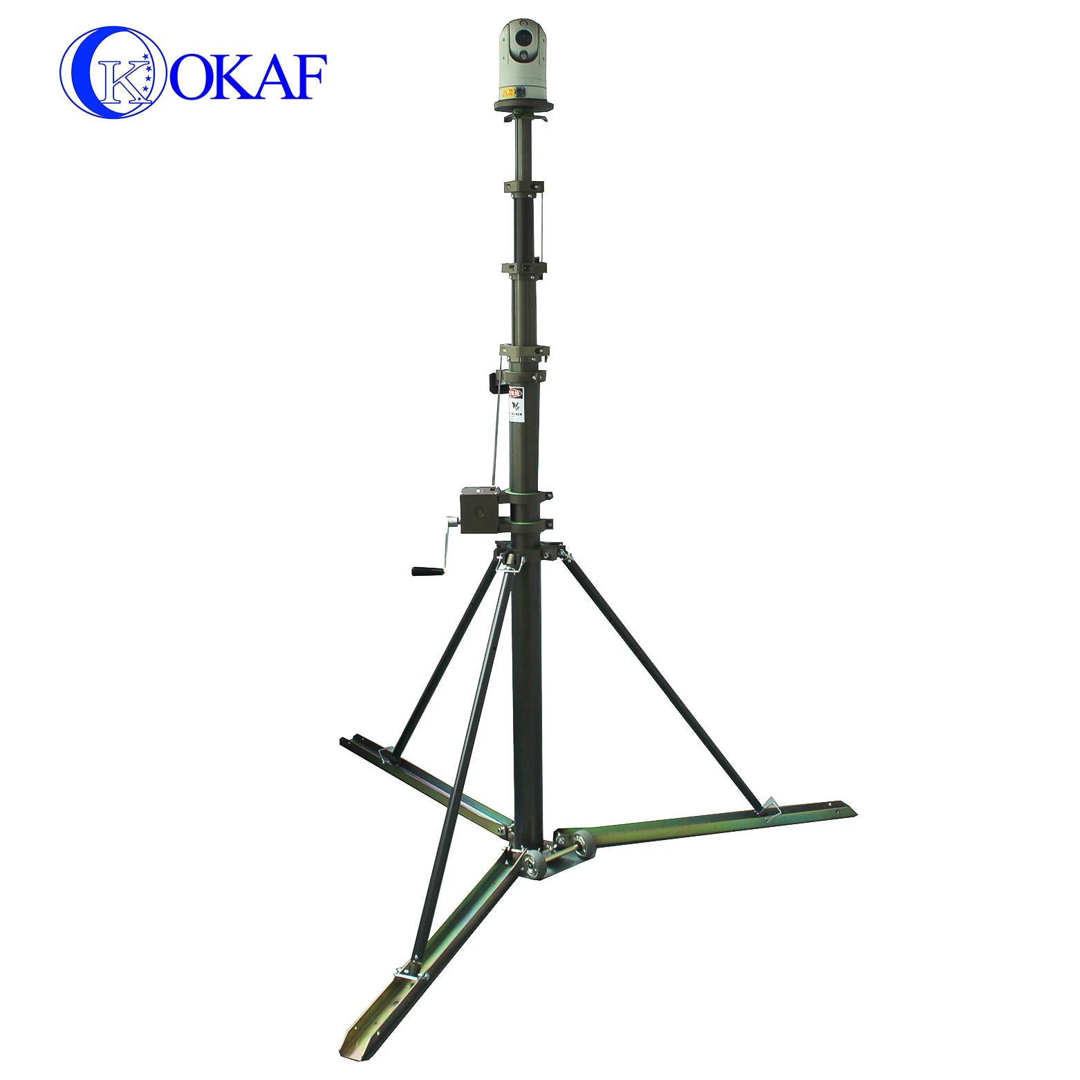 Manual Telescopic Mast for Vehicle-Mounted CCTV Camera, Aluminum Alloy ...