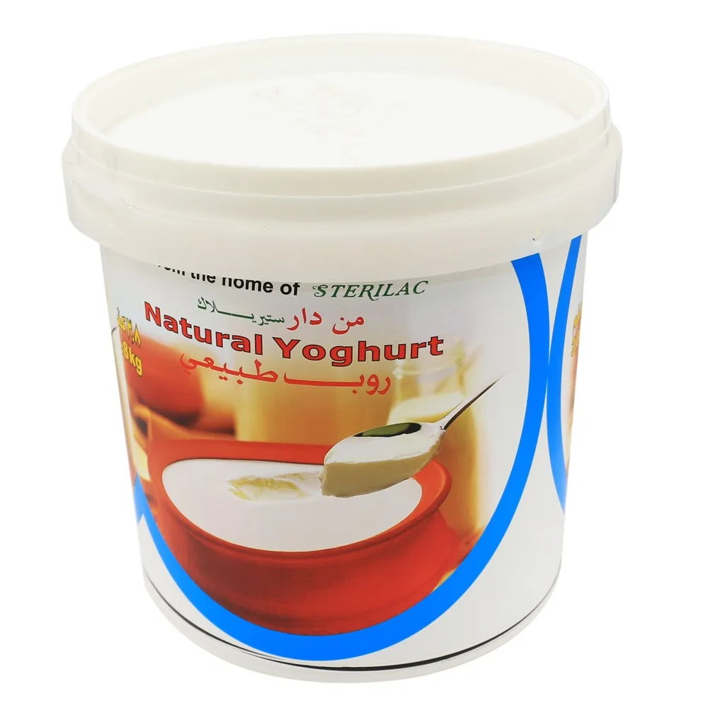 Elegant Yogurt Plastic Packaging - 3.8KG with Custom Logo