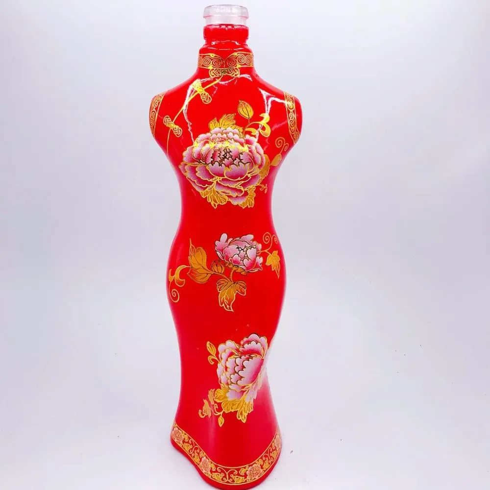 Unique White Fancy Vodka Decorative Liquor Woman Body Shaped Glass ...